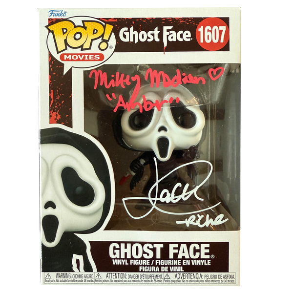 Mikey Madison + Jack Quaid - Autographed Ghost Face Funko Pop – Dark ...