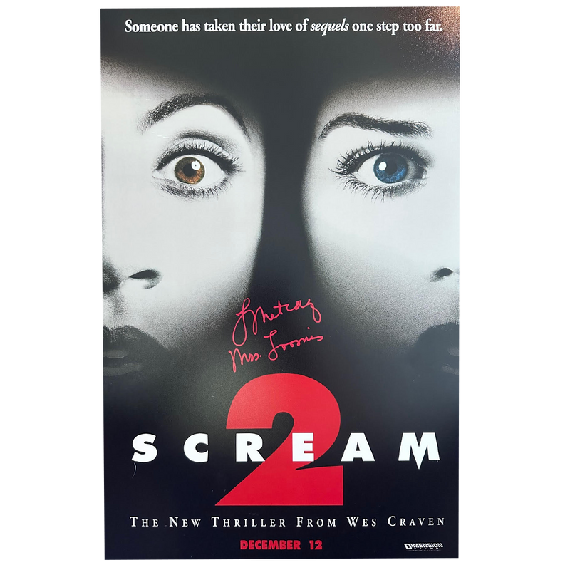 Laurie Metcalf Autographed Scream 2 - Mini-Poster – Dark Parlor Originals